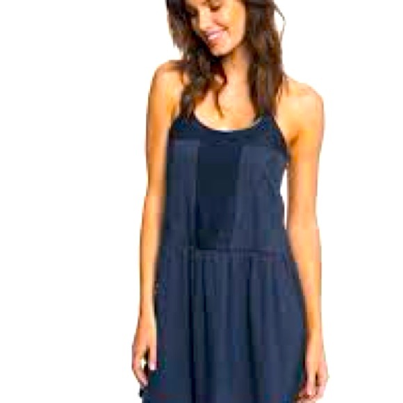 Roxy | Dresses | Roxy White Beaches Navy Dress | Poshmark